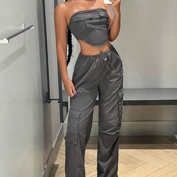 Other | Matching Cargo Set Tube Top And Cargo Pants | Poshmark